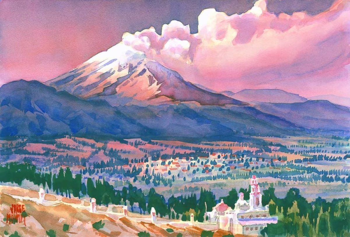 Jorge Monroy, el pintor que plasmó a Guadalajara con hermosas acuarelas