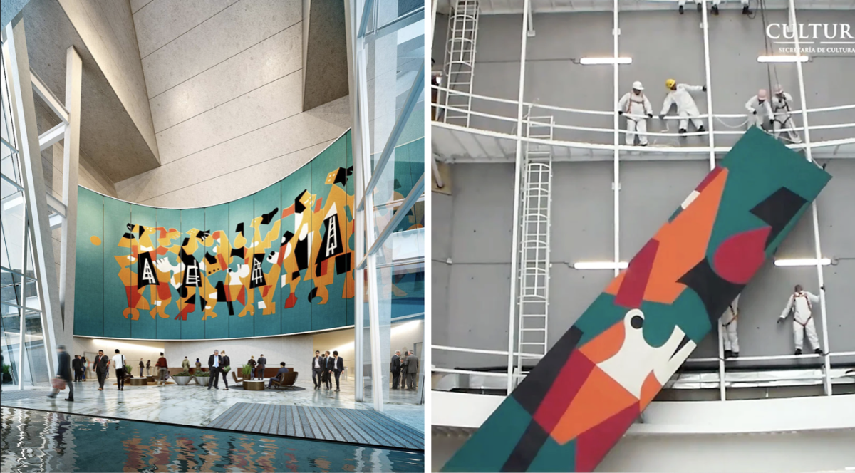 Los Danzantes, el invaluable mural del artista Carlos Mérida