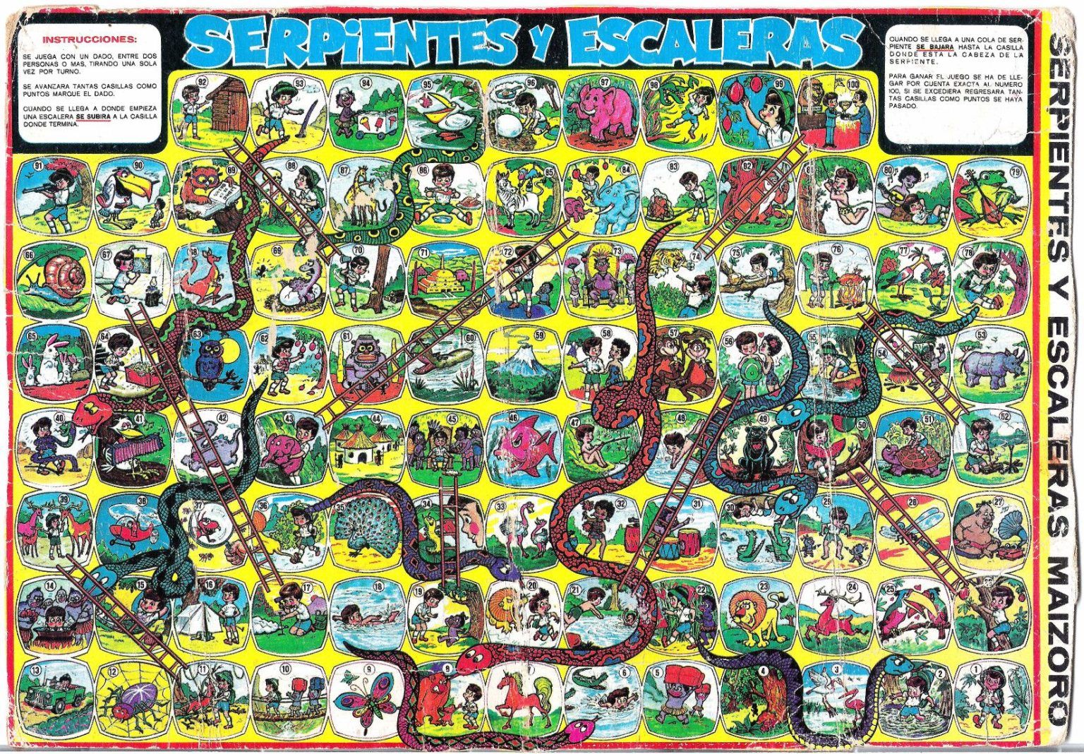 Serpientes y escaleras, la nostalgia en un tablero básico