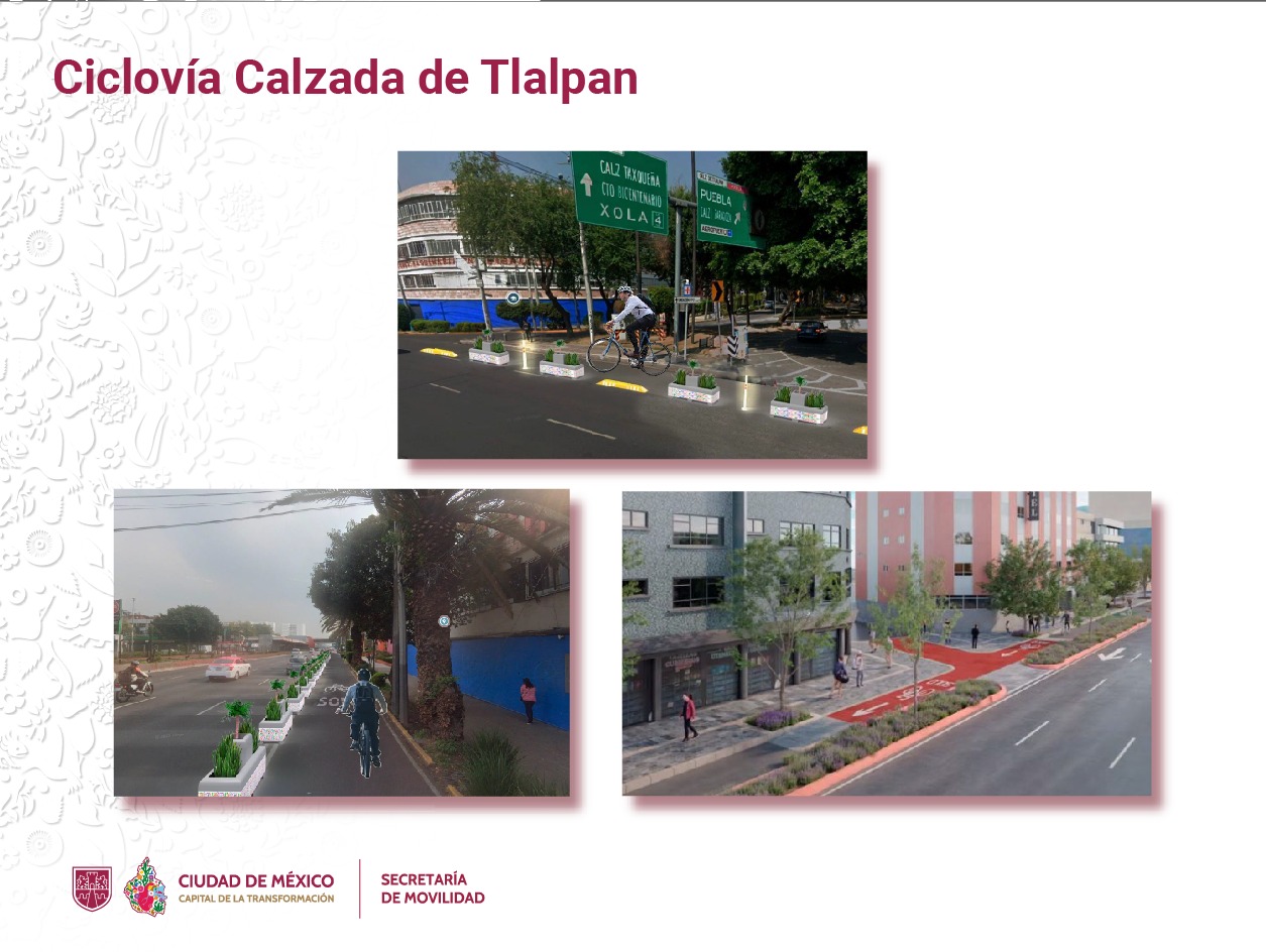 Revelan cómo será la nueva ciclovía en Calzada de Tlalpan; una de las ...